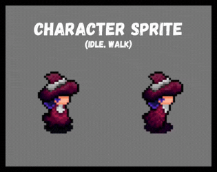 Scarlet Queen's Character Sprite by Arkno