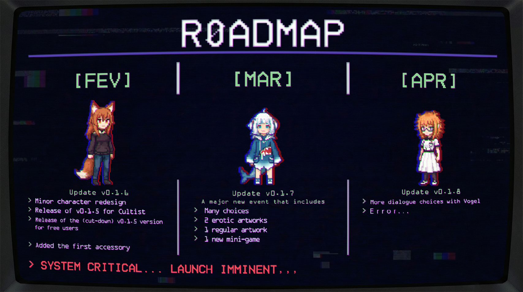 RoadMap - Shiftide: Sharki [0.1.1v] - 18+ by Blue harpy