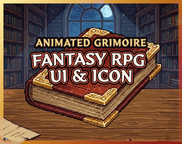 Magic Book UI — Bonus Pack Update 🎁 - Animated Pixel Magic Book ...