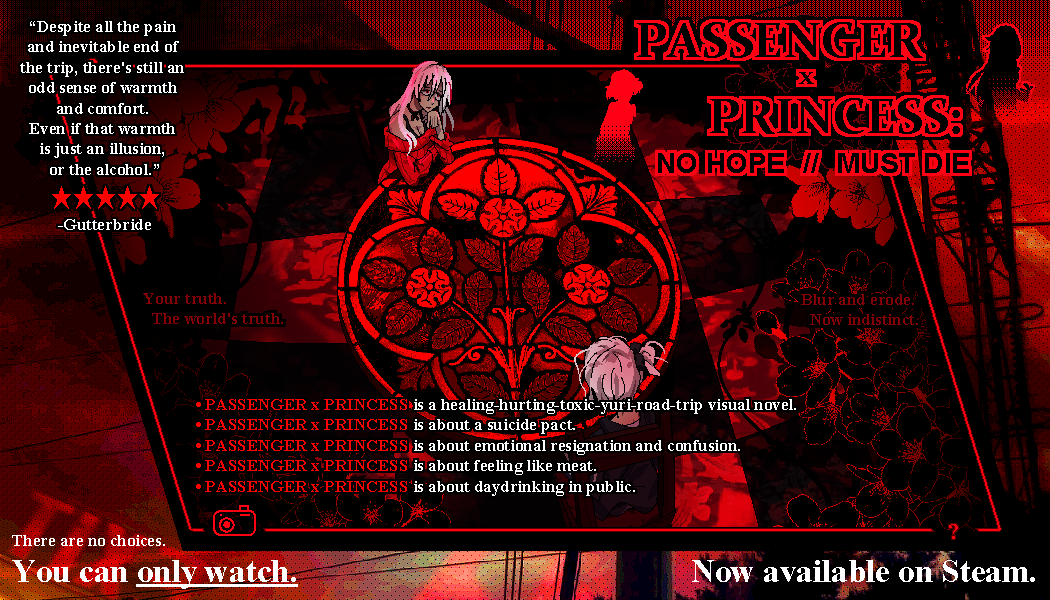 PASSENGER x PRINCESS out now on Steam - itch.io