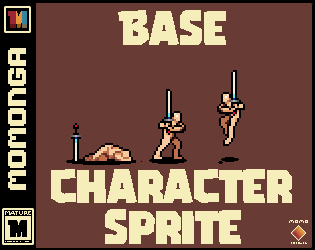 V.3 - Free 2D Platformer Mannequin Character Sprite Base by MOMONGA