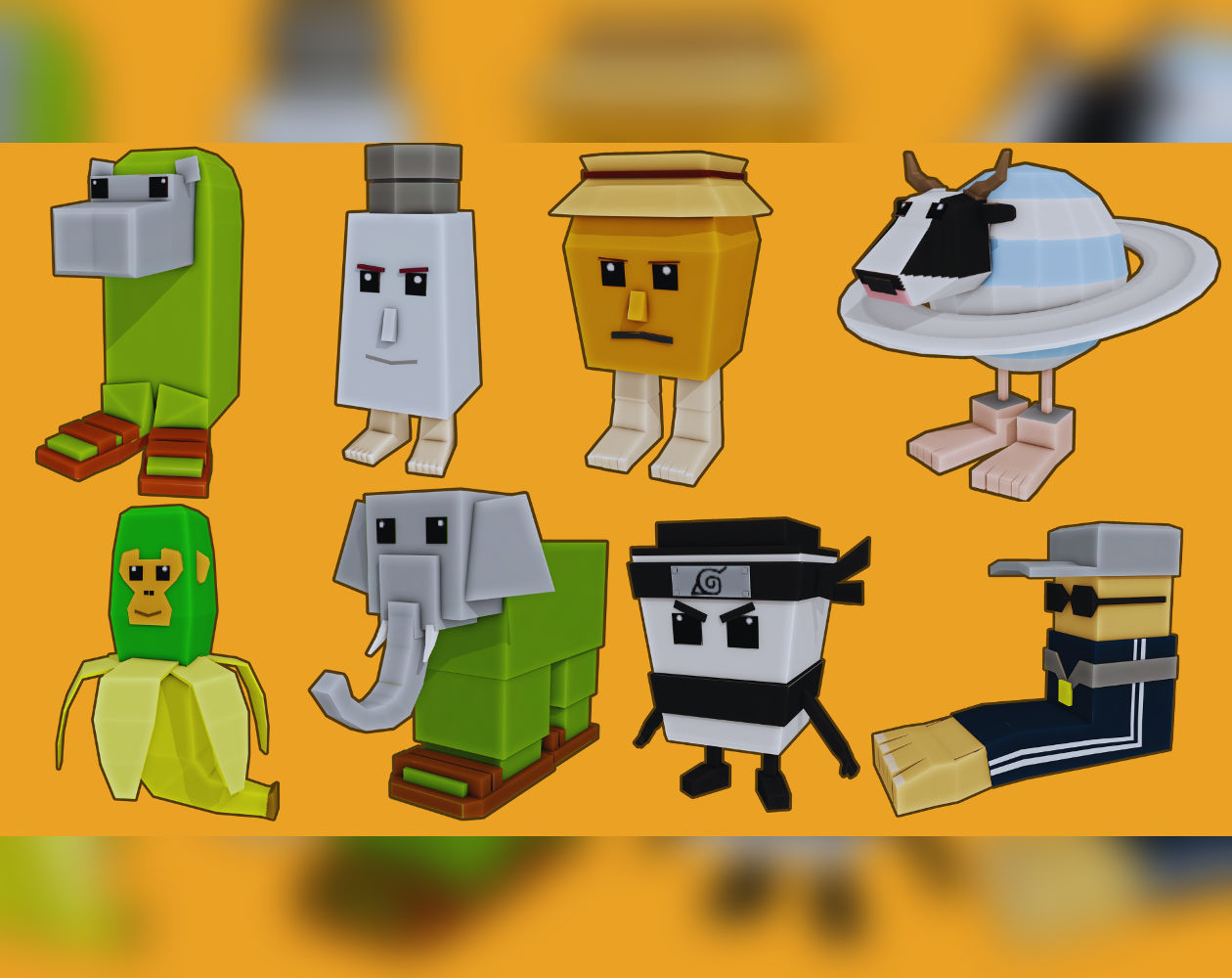Brainrot Characters – Animated 3D Pack2 by KAG3D
