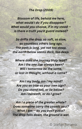Visual Poem: The Drop (2009) by Stefan Szrama | SzAmAzS