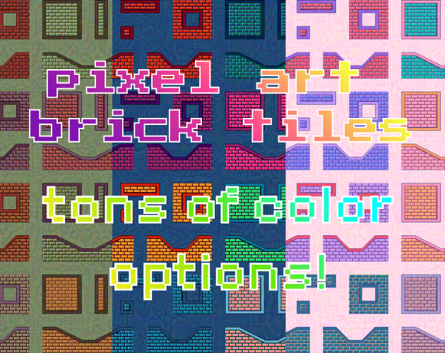 Free Brick Tile Set! Tons of color options! by witches glitches