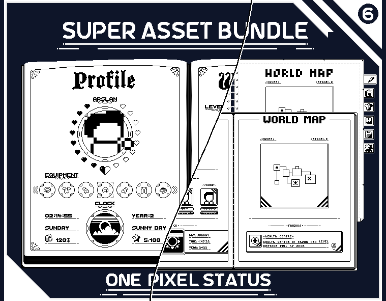 ️ Change Log : A Bug Fix ️ - Super Asset Bundle #6 : One Pixel Status ...