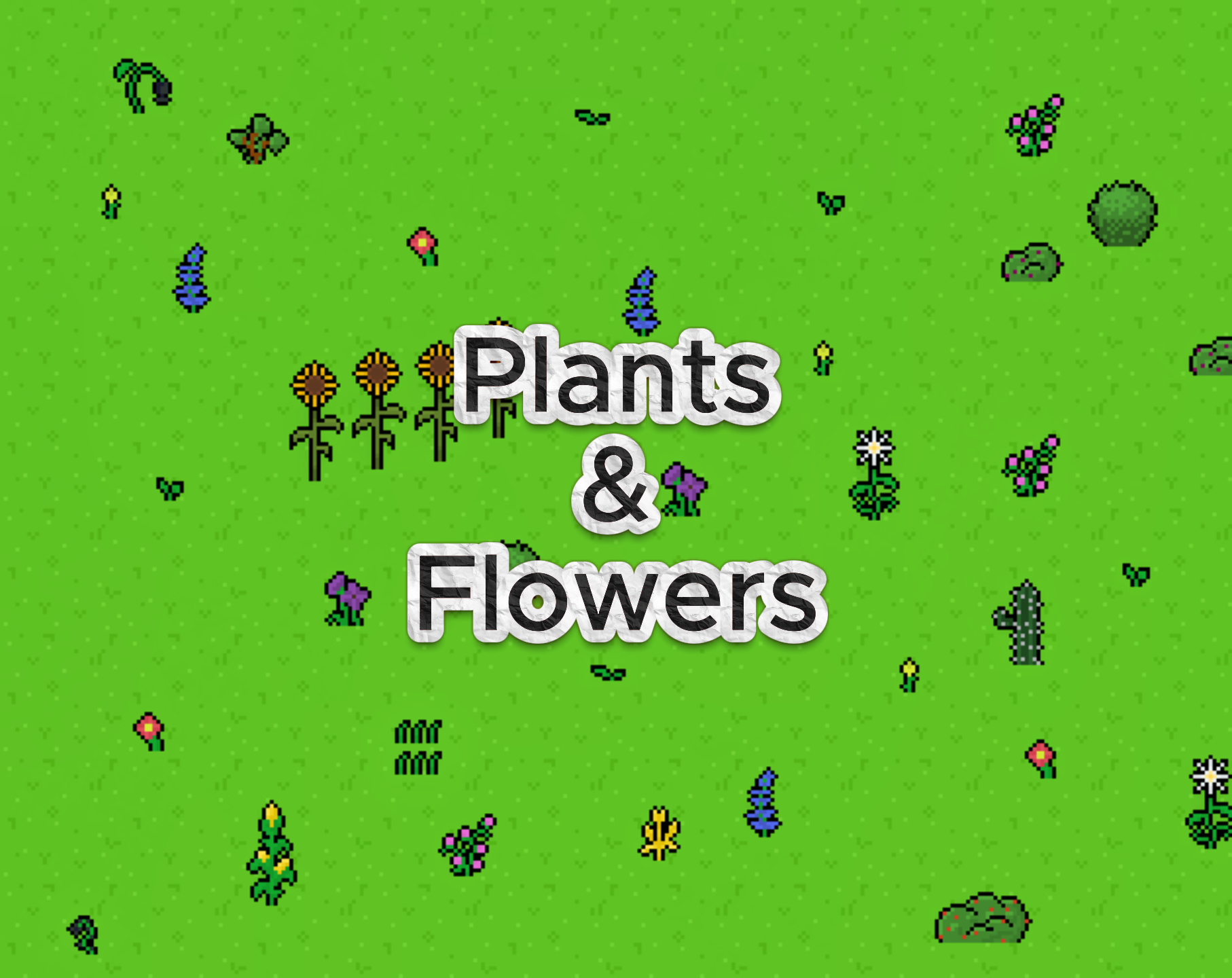Plants & Flowers Pixel Pack by Vairus Studio