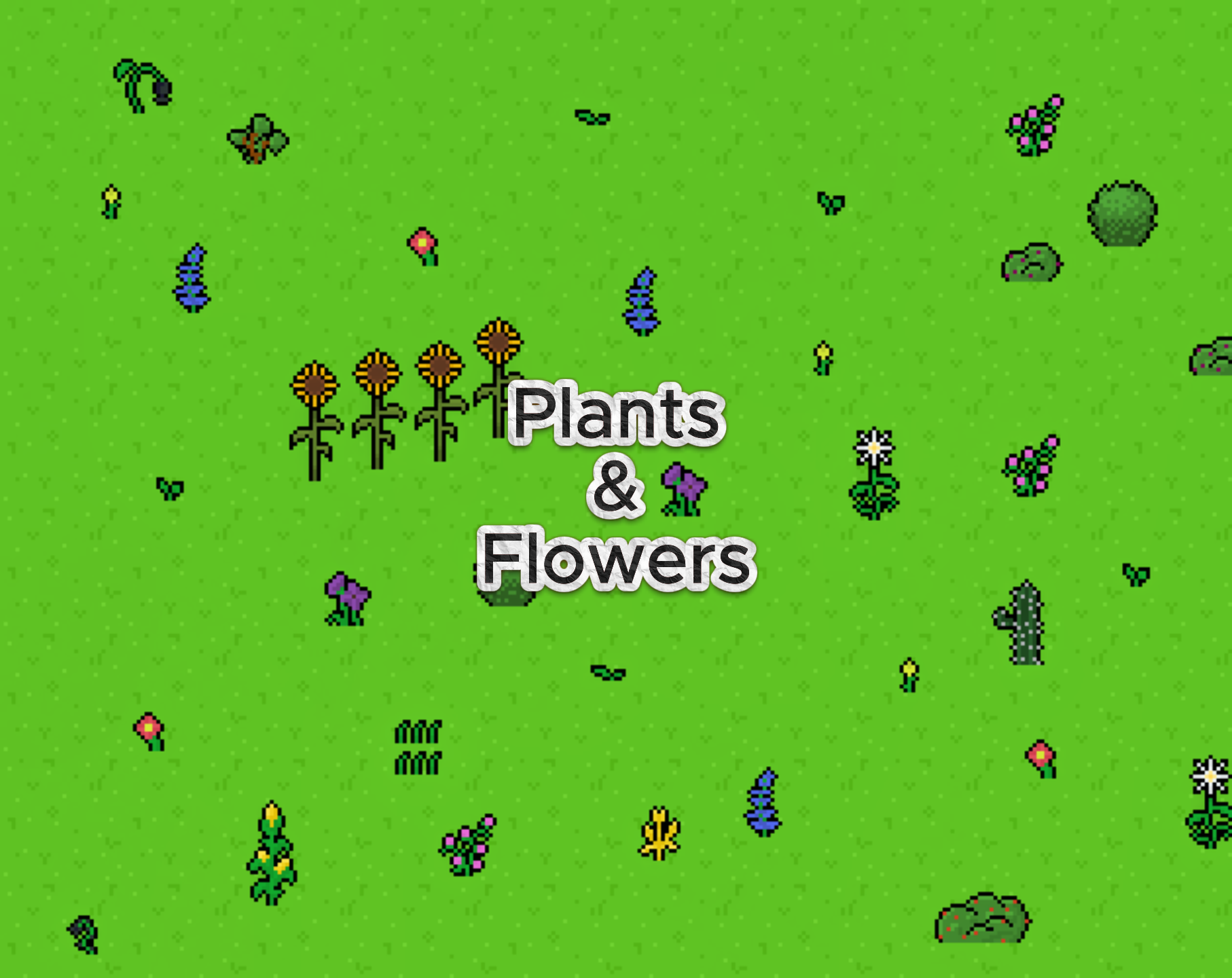 Plants & Flowers Pixel Pack by Vairus Studio