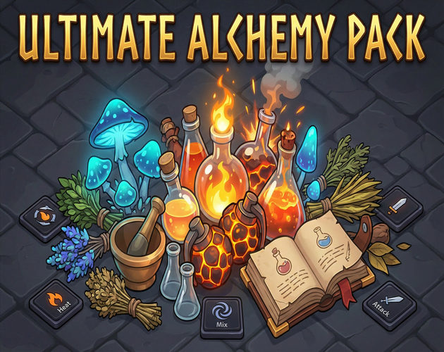 Ultimate Alchemy Pack [500+ Icons] by DELAWAR