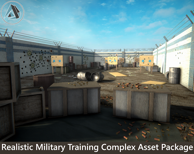 Realistic Modern Military Training Complex Asset Package by Aligned Games