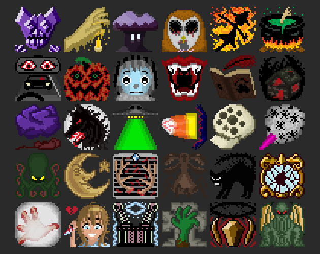 Spooky Pixel Art Pack by MrTheMarkoman