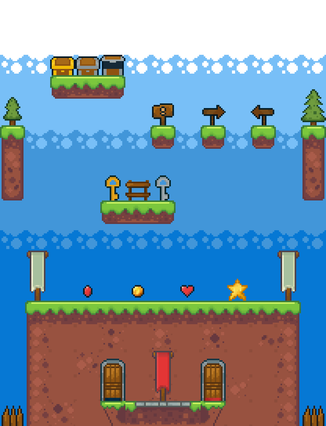 #Devlog: New Maps - Basic Tileset – Platformer Tileset Pack by Cheese_Games
