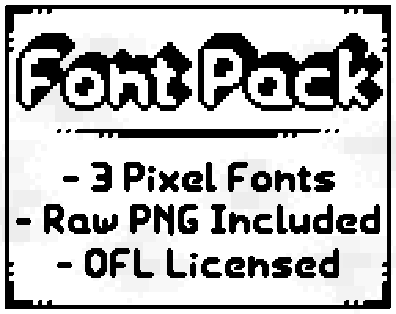 Pixel Art Font Pack by Nojoule