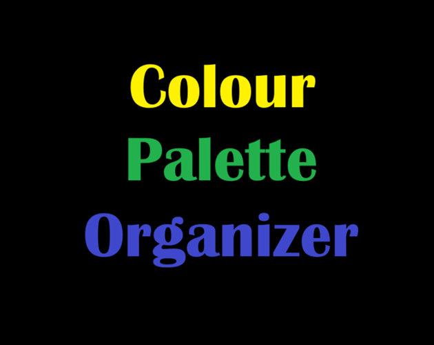 Colour Palette Organizer by Redstonemc2003