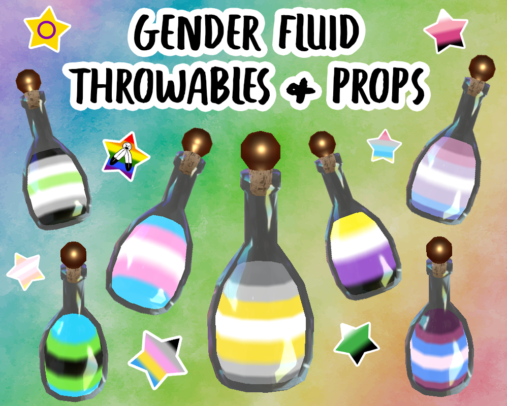 Gender Fluid Throwables, Droppables, and Props by Nari Walsh
