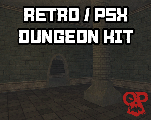 PSX / Retro Modular Dungeon Kit by OrcPoweredGames