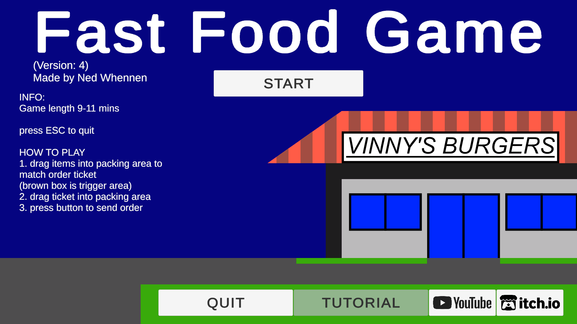 Version 4 - Fast Food Game by SUPERTHUNDER98