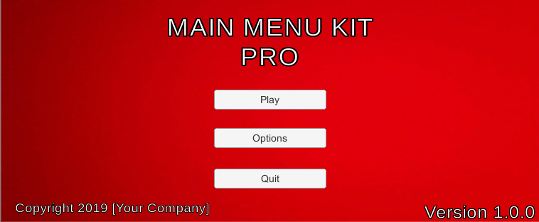 Main Menu Kit Pro by Jon Jon Games