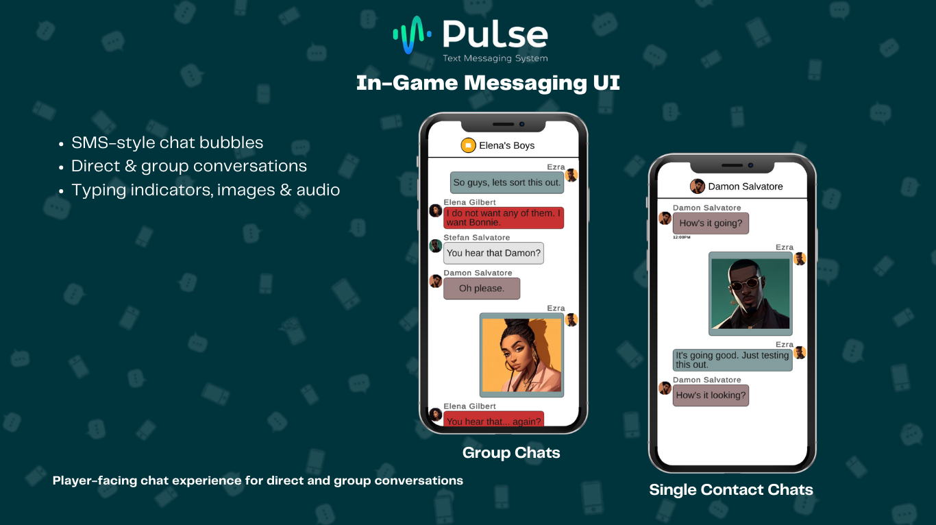 Pulse Text Messaging System - Unity Asset for Narrative Games - Release ...