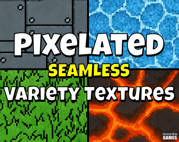 Seamless Pixelated Textures Pack by NormalMap_Games