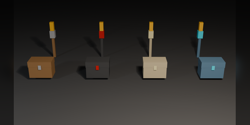 Fantasy Chests & Torches | Low Poly Pack by Azrael68