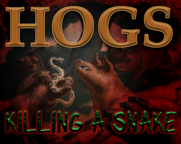 Hogs Killing a Snake by Geouug