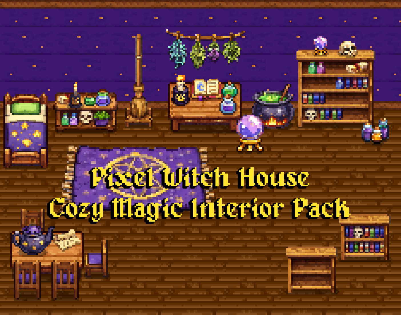 Pixel Witch House – Cozy Magic Interior Pack by Biruk Okami