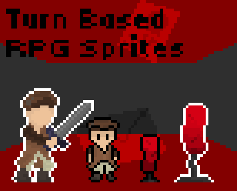 Simple Turn Based RPG Sprites by PixelGeck0
