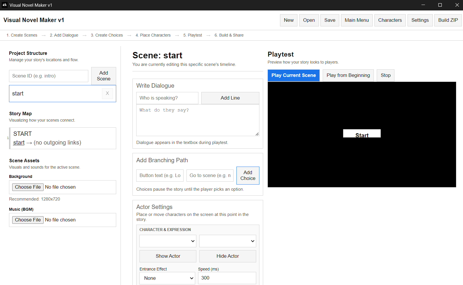 Visual Novel Maker v1 by RichardFlp