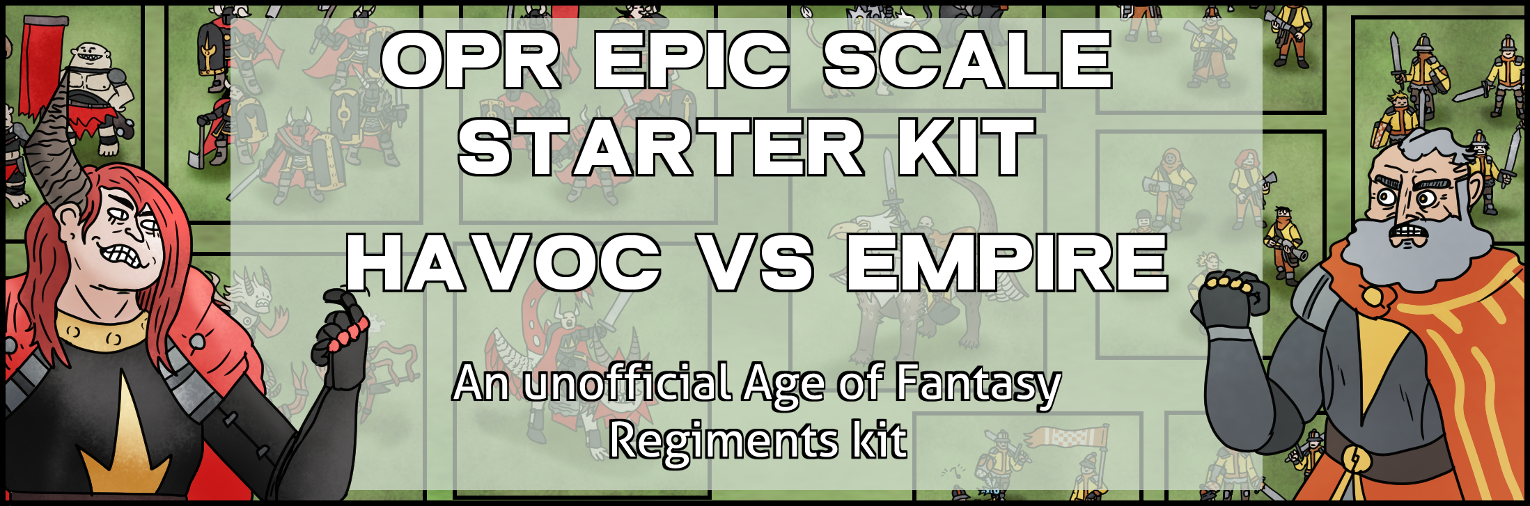 OPR Epic Scale Starter kit - Havoc vs Empire by Hairic Lilred