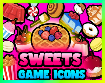 2D FREE Sweets Roblox Icons by Filwarka