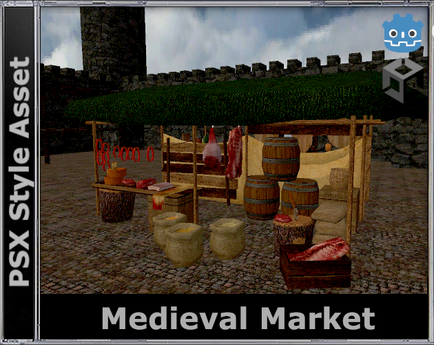 PS1 | PSX Medieval Market by CursedLake