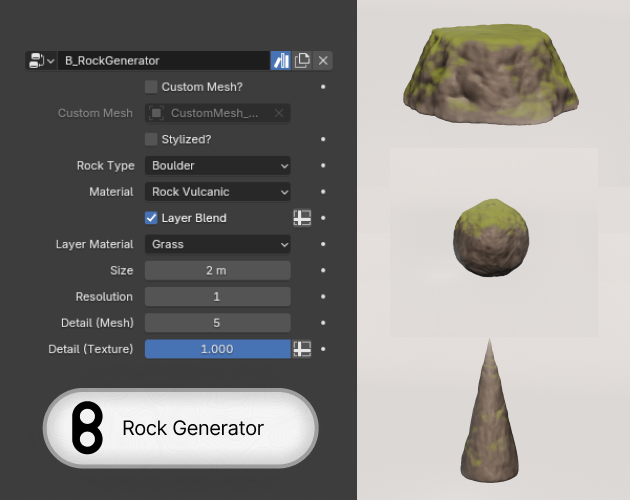 Rock Generator - Blender by semko