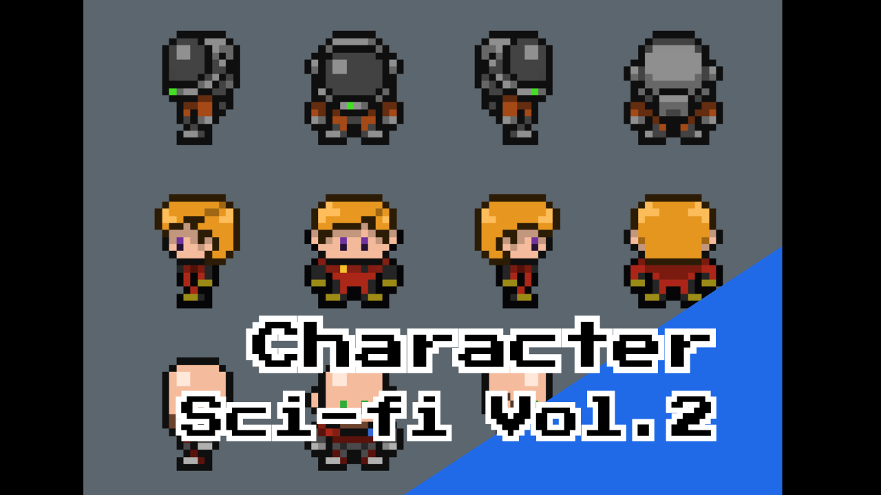 Devlog - Sci-Fi Characters Vol. 2 — Top-Down Pixel NPCs by Maru