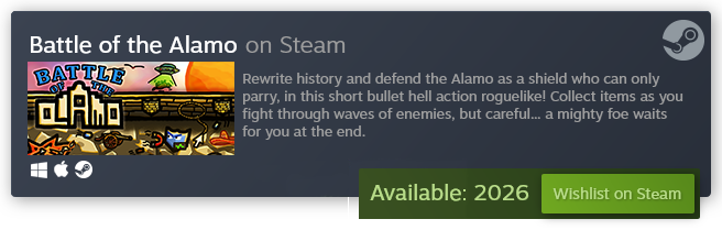 Steam Page + Patch 0.0.1.3! - Battle of the Alamo by SheerAweso