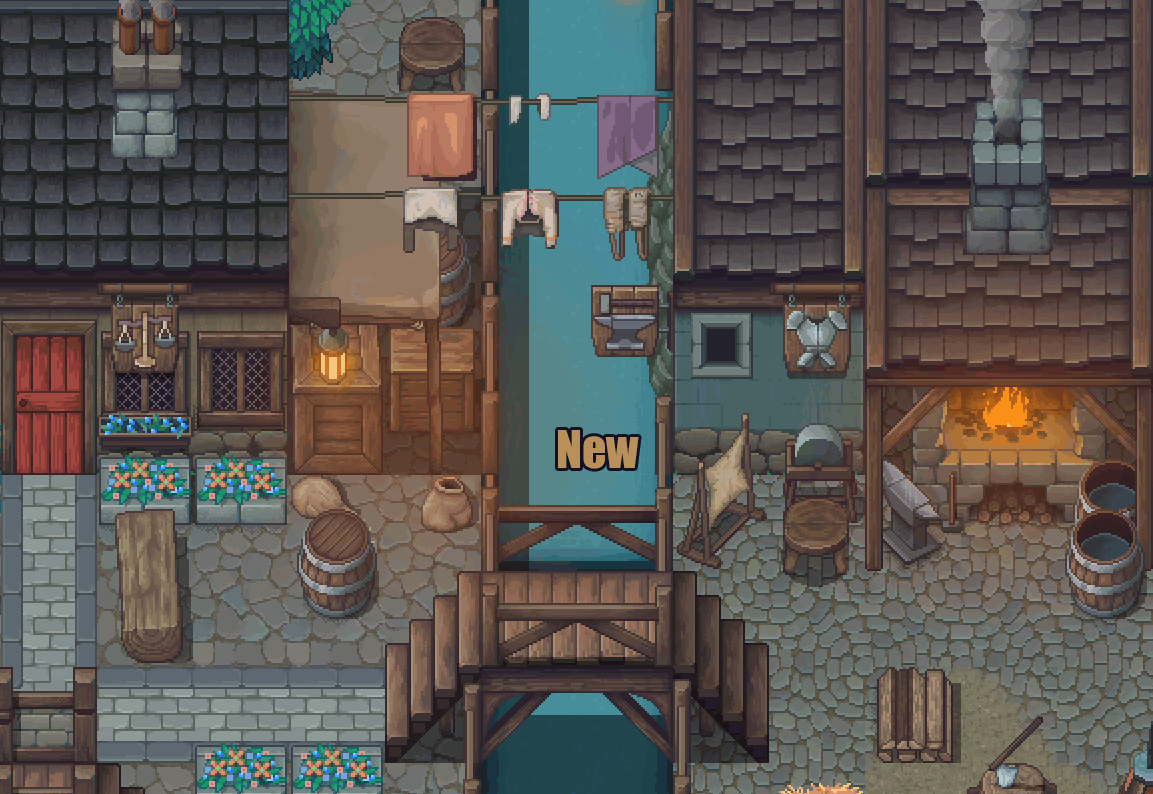 Gate & tiles improvements - Winlu Fantasy Tileset - Exterior by WinLu