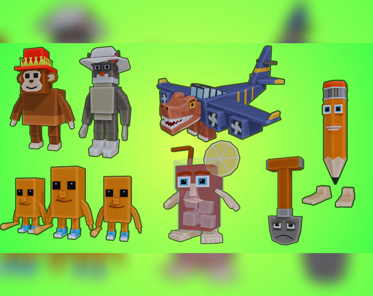 Brainrot Characters – Animated 3D Pack11 by KAG3D