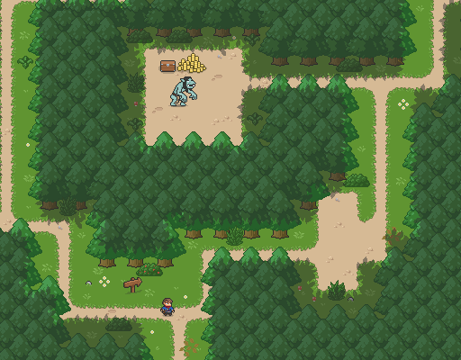 2D Pixel Art Forest Tileset by Elthen's Pixel Art Shop