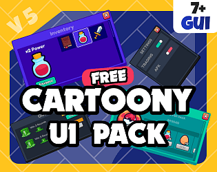 FREE Cartoony Roblox UI Pack by Zxgly