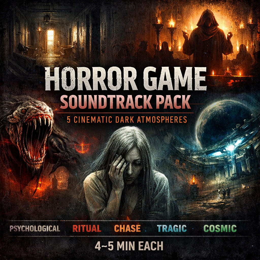 Horror Game Soundtrack Pack – 5 Cinematic Dark Atmospheres by limitation
