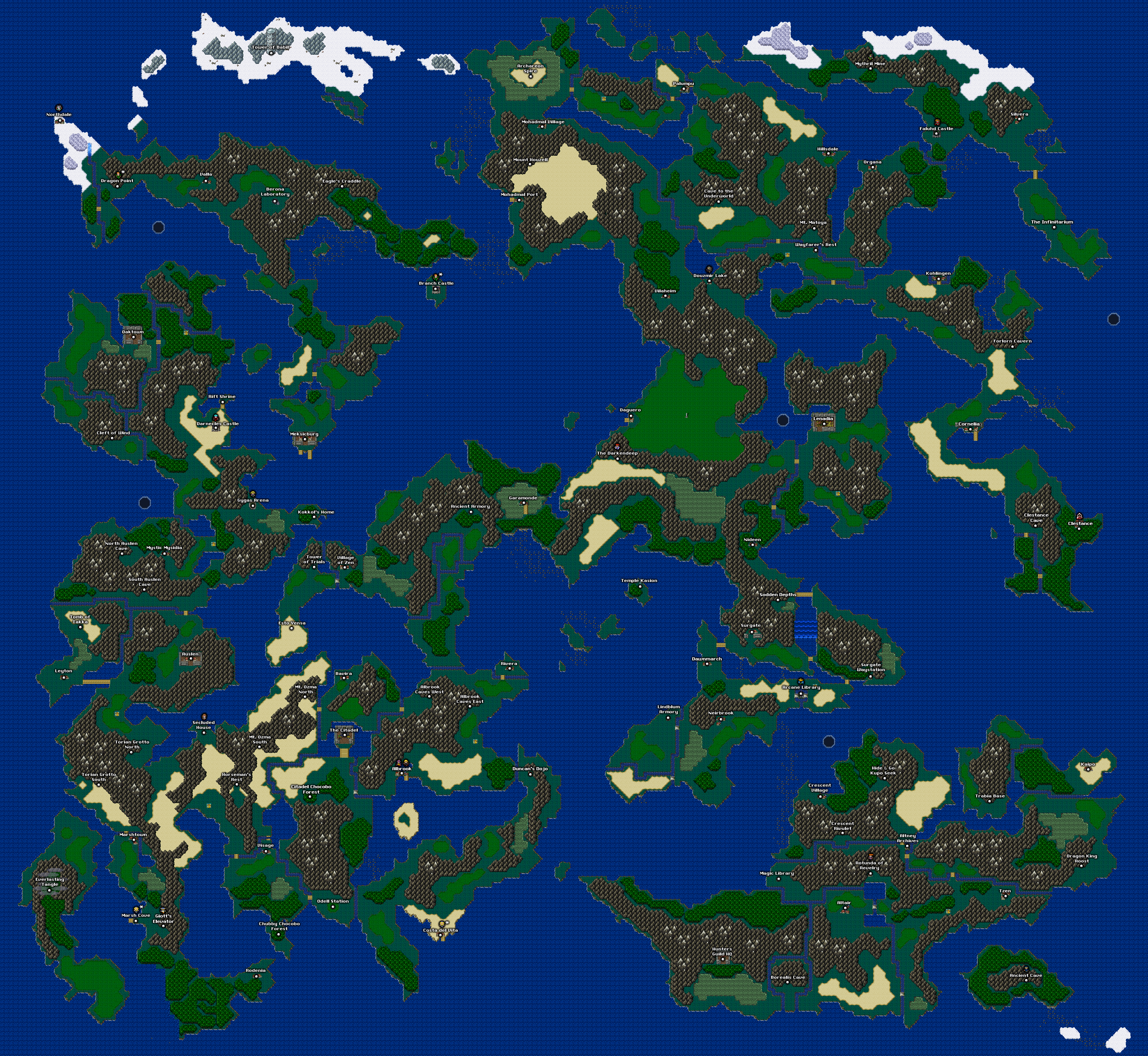 Overworld Map(s) Progress - Final Fantasy Blackmoon Prophecy Remake by uprc