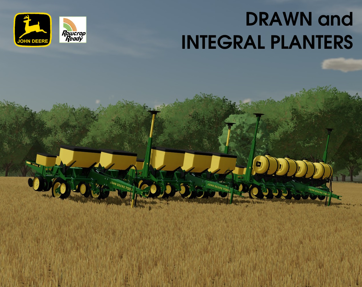John Deere 7000 and 7200 Planters - RCR - FS22 by ItsC0WB0YGamez