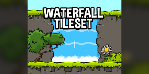Waterfall tileset by Robert Brooks - gamedeveloperstudio.com