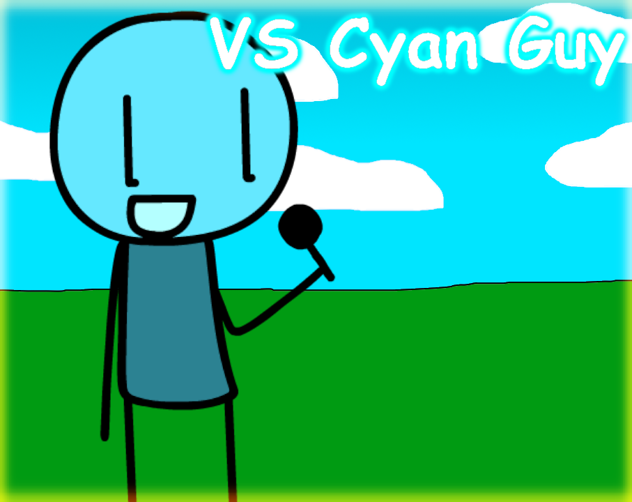 VS Cyan Guy (FNF MOD) by boyf