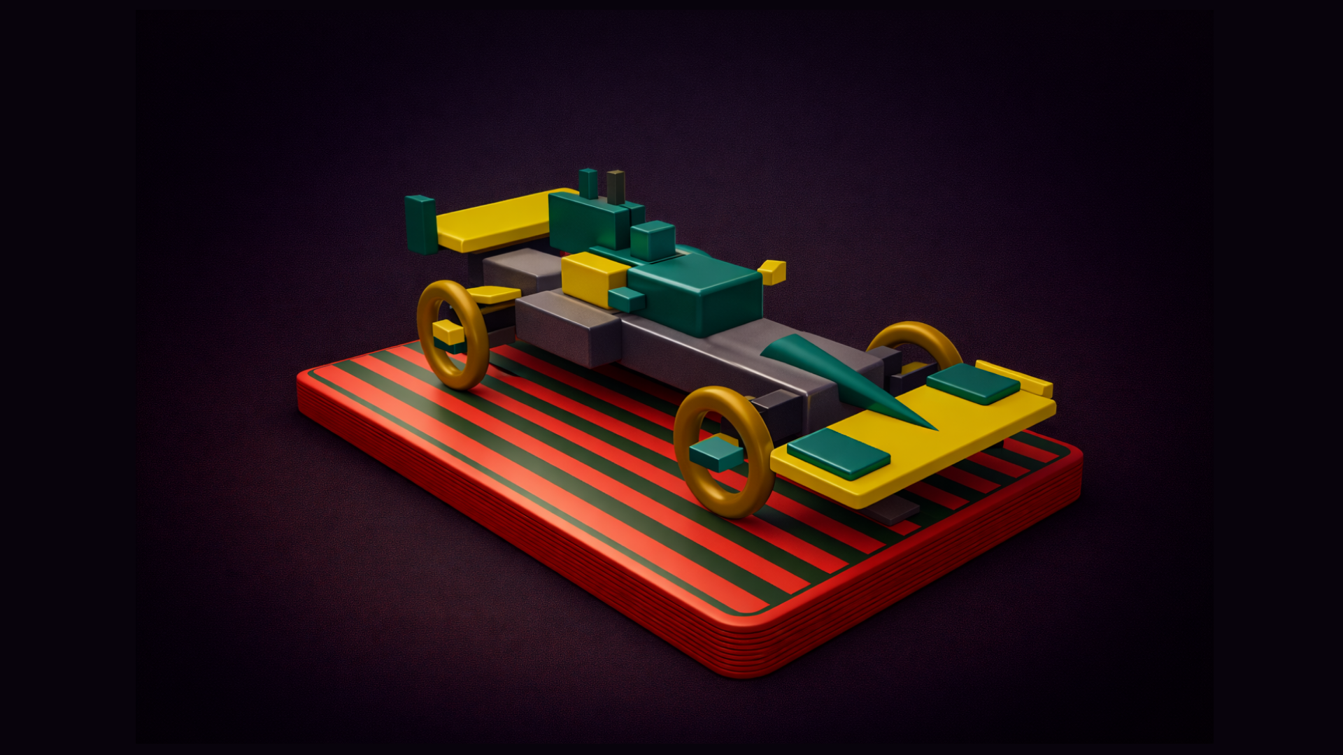 Low-Poly Racing Car | Stylized Game-Ready Vehicle by Fonzart