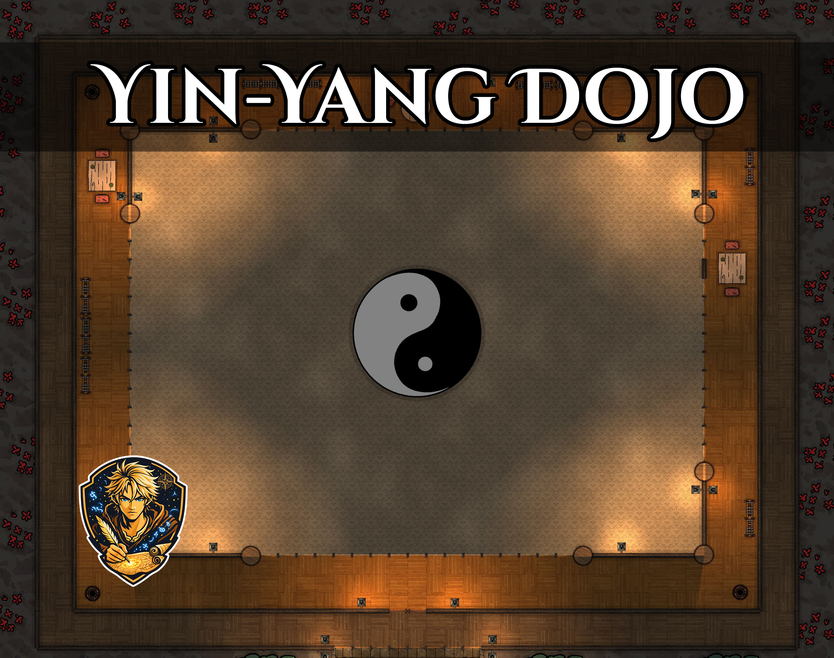 Yin-Yang Dojo [Battlemap + VTT] by Roald Maps