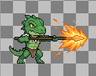 GreatGamingLife published 2D Character Sprite Sheet - Pixel Art Kroko ...