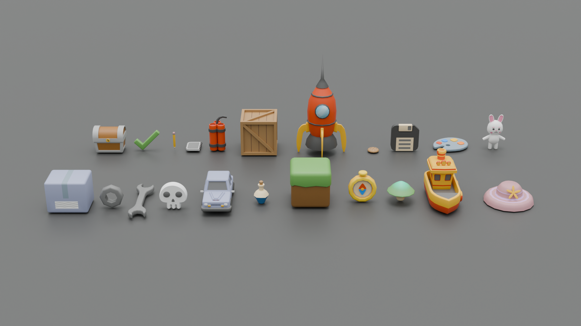 Free Low Poly Game Assets by Awbmecreations
