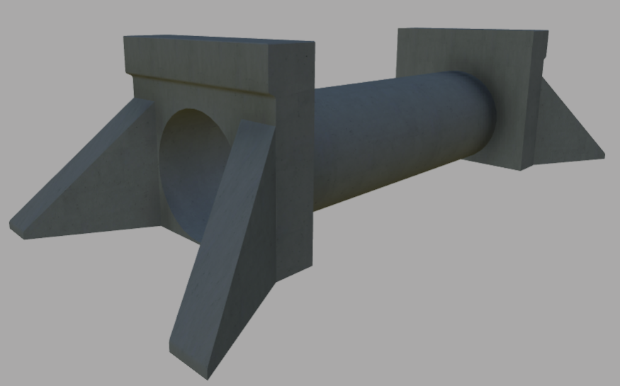FS22 placeable culvert set by JDog3tears Modding