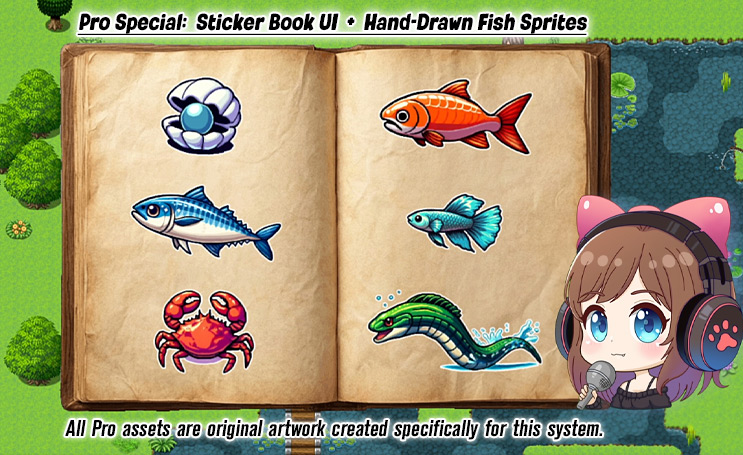 RPG Maker Fishing Minigame System 🎣 MZ / MV / XP by 💃 Anya & Lolo 🦜