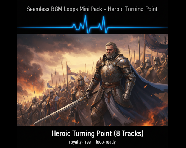 Seamless BGM Loops Mini Pack – Heroic Turning Point by MSK